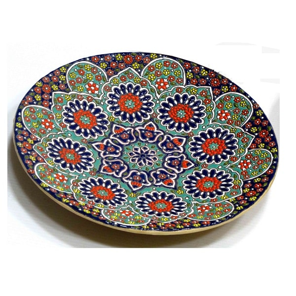 Iranian Pottery Plate | Persian Handicraft Pottery Art