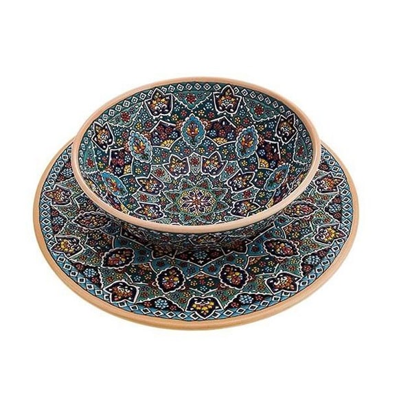 Iranian Pottery Bowl | Persian Handicraft Pottery Art