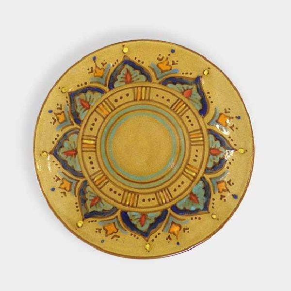 Iranian Pottery Plate | Persian Handicraft Pottery Art